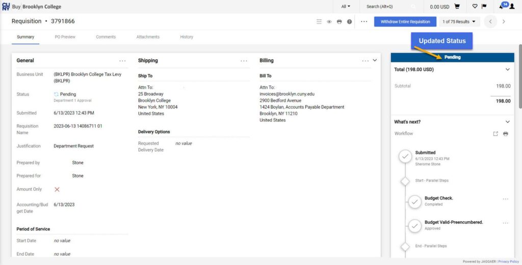 CUNYBuy: Create a Requisition from the Marketplace - BC Knowledge for ...