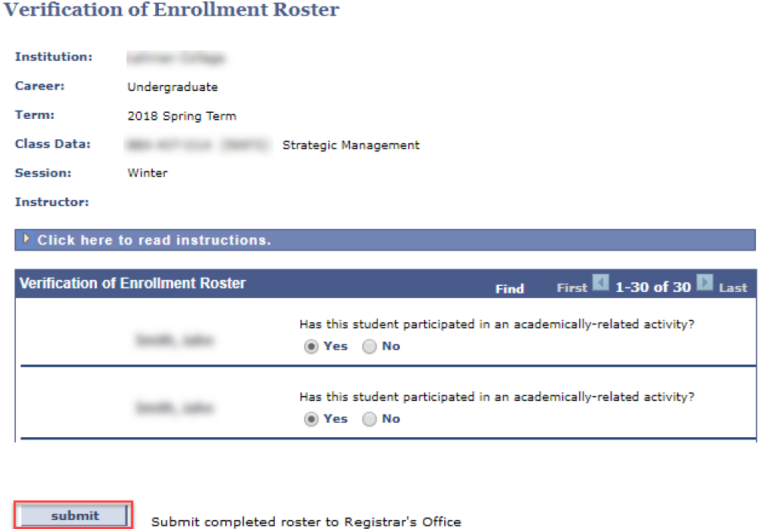 How To: Access Your Verification of Attendance (VOE) Roster – BC ...