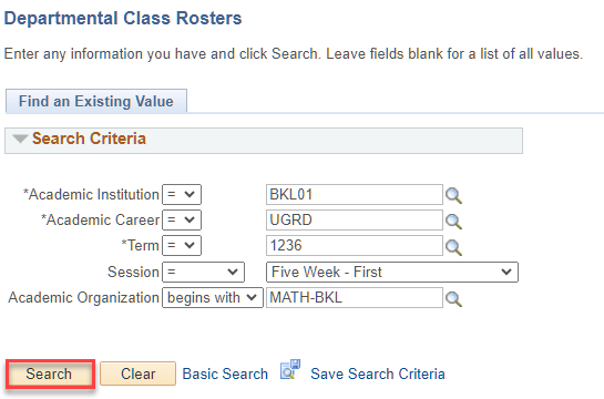 How to: View Department Class Rosters - BC Knowledge for Employees