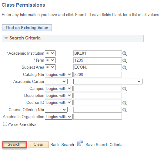 How to: Enter CUNYfirst Class Permissions - BC Knowledge for Employees