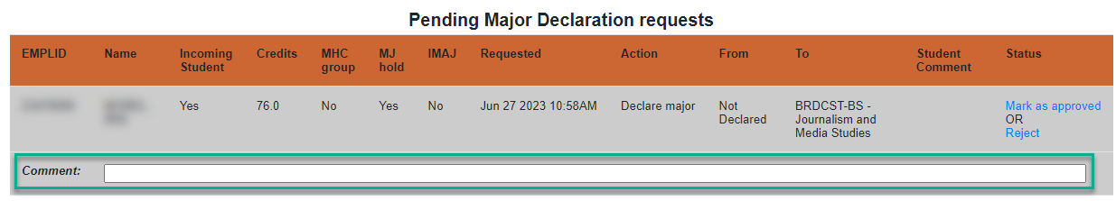 How to: Approve or Deny a Declaration of Major or Minor Request – BC ...