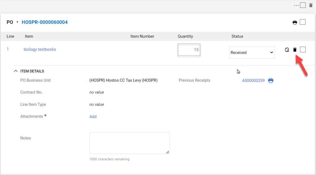 CUNYBuy: Create Receipt - BC Knowledge for Employees