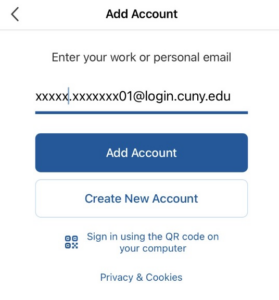 How to configure your CUNY M365 cloud email on the Outlook App for iOS ...