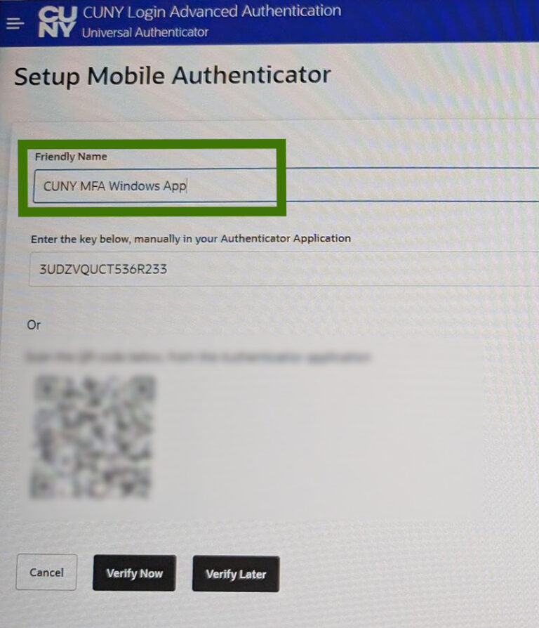 How do I setup Oracle Authenticator on my PC for CUNY Login Multi ...