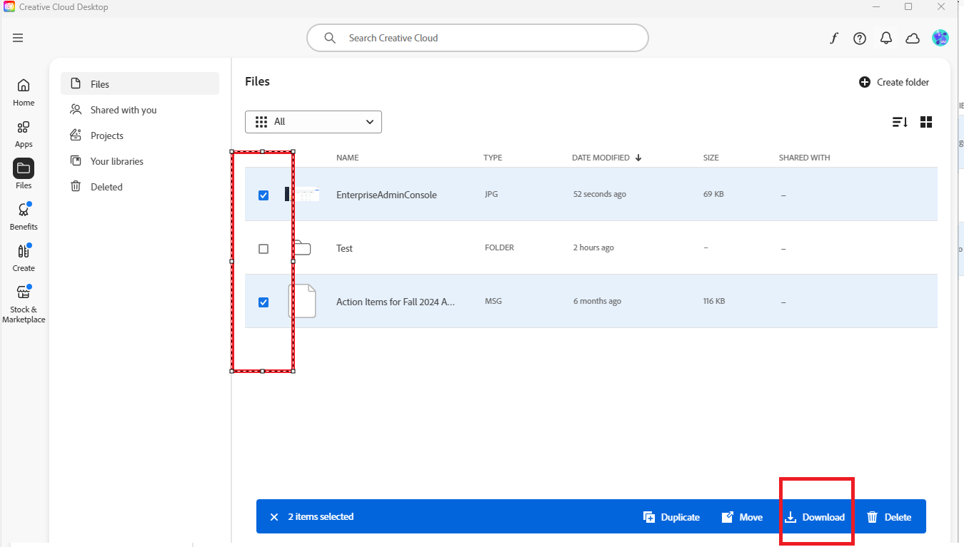 How to download and delete files from Adobe Creative Cloud – BC ...